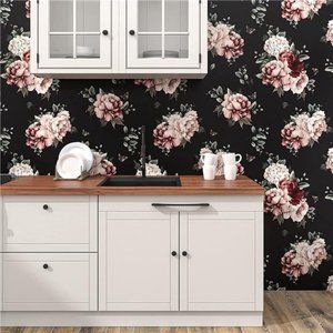 Wall Decor | Vintage Boho Floral Peel And Stick Wallpaper Roses Floral Wallpaper 175 X787 | Poshmark